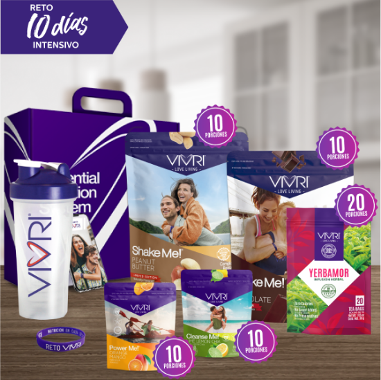 VIVRI | RETO VIVRI 10 Días Intensivo (con 2 Shake Me! de 10 porciones)