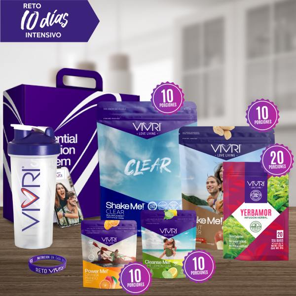 VIVRI | RETO VIVRI 10 Días Intensivo (con 2 Shake Me! de 10 porciones)