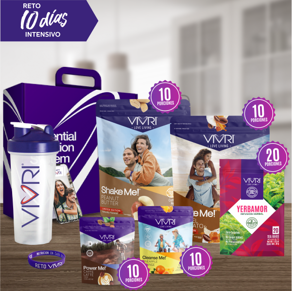 VIVRI | RETO VIVRI 10 Días Intensivo (con 2 Shake Me! de 10 porciones)
